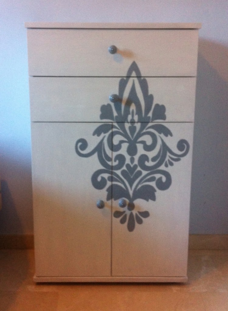 Damask Sideboard Redo • My Sweet Things