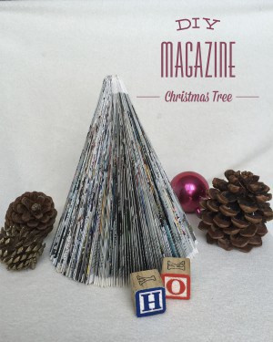 DIY Magazine Christmas Tree • My Sweet Things