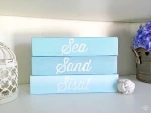 DIY Coastal Signs Made Out Of Scrap Wood