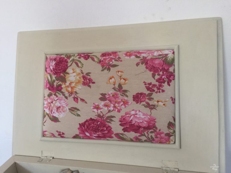 Old Sewing Cabinet Transformed Into a Classy One