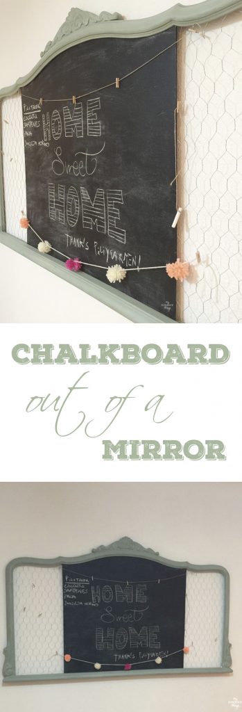 How To Make a Chalkboard From a Mirror · My Sweet Things