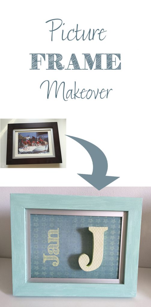 Picture Frame Makeover Turned Into A Kid Gift