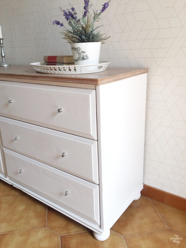 Elegant Two-Tone Sideboard Makeover • My Sweet Things