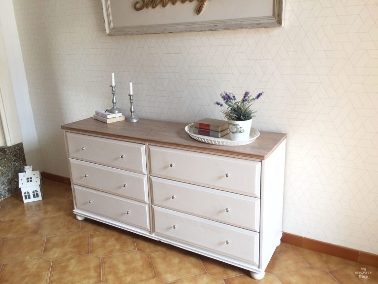 Elegant Two-Tone Sideboard Makeover • My Sweet Things