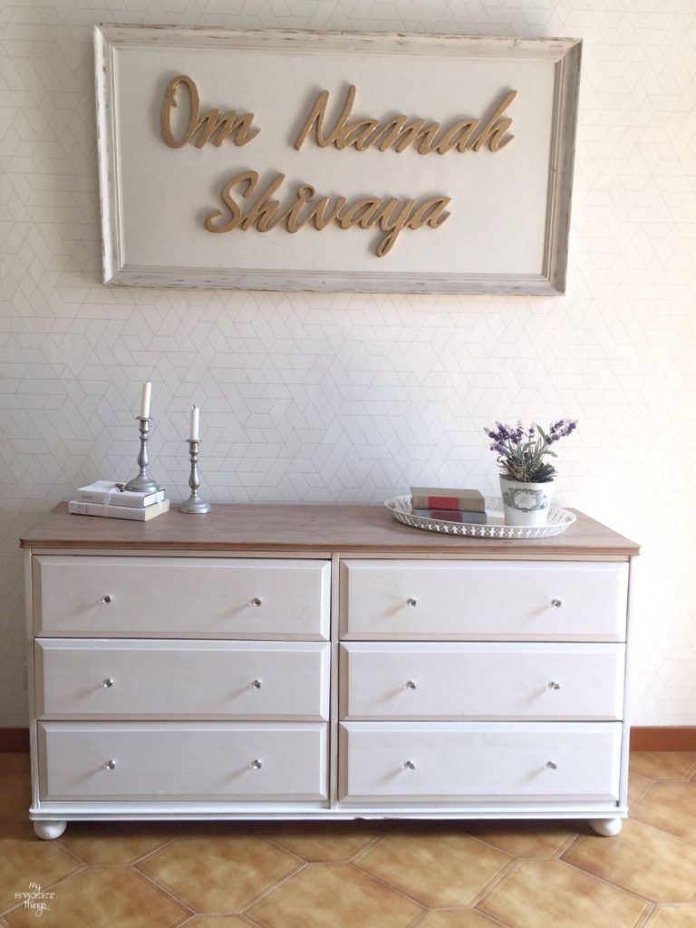 Elegant Two-Tone Sideboard Makeover • My Sweet Things