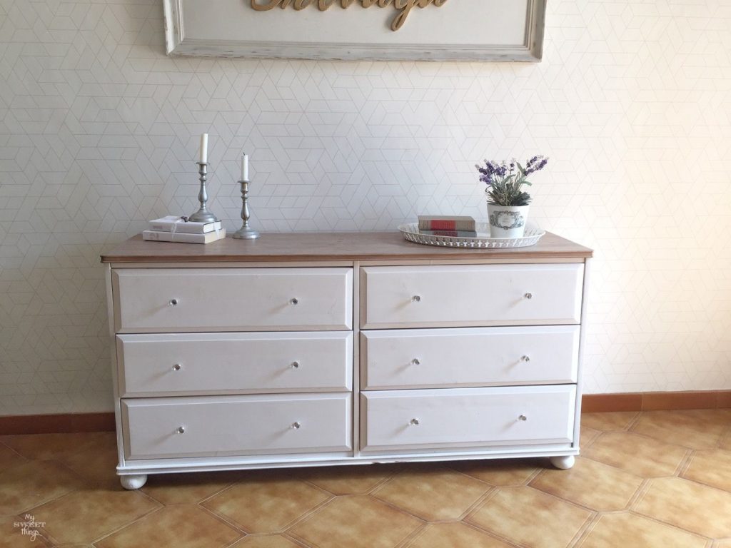 Elegant Two-Tone Sideboard Makeover • My Sweet Things