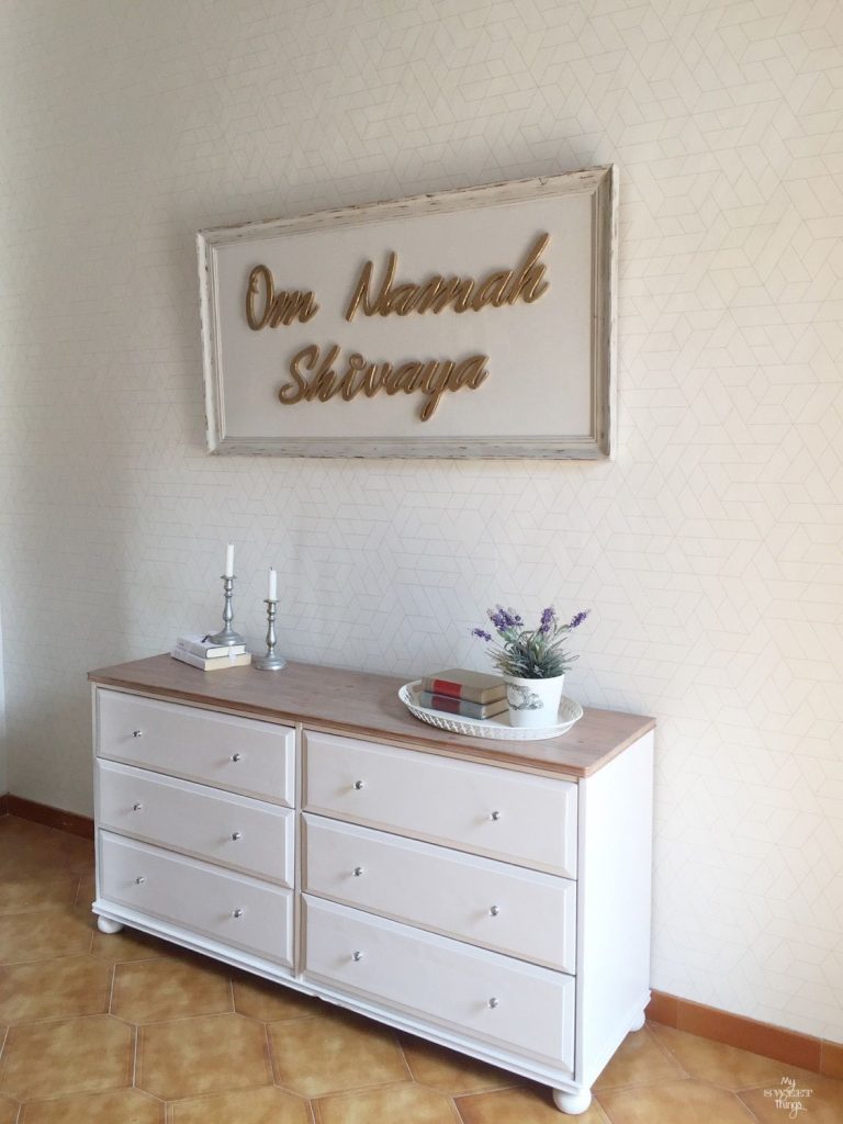 Elegant Two-Tone Sideboard Makeover • My Sweet Things