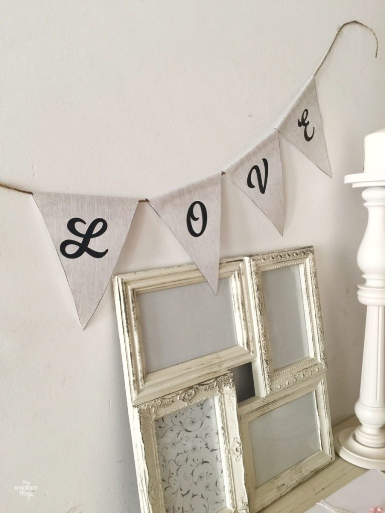 Home Decor On a Budget - Paper Pennant Banner Garland • My Sweet Things