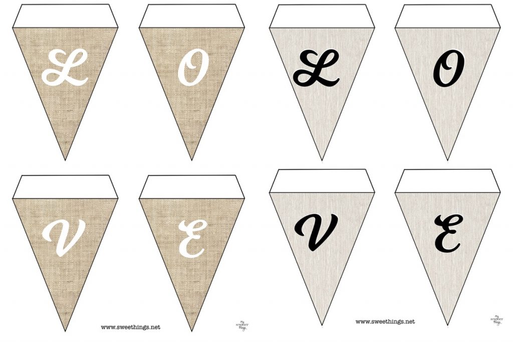 Home Decor On a Budget - Paper Pennant Banner Garland • My Sweet Things