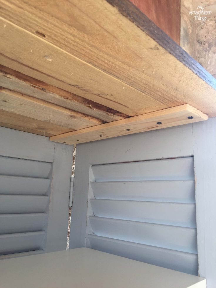 Outdoor Bar Made Out of Shutters • My Sweet Things