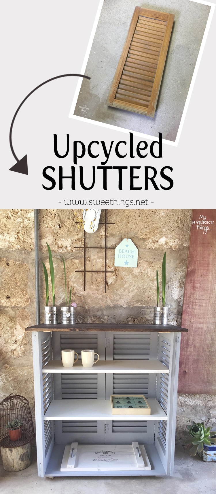Outdoor Bar Made Out of Shutters • My Sweet Things