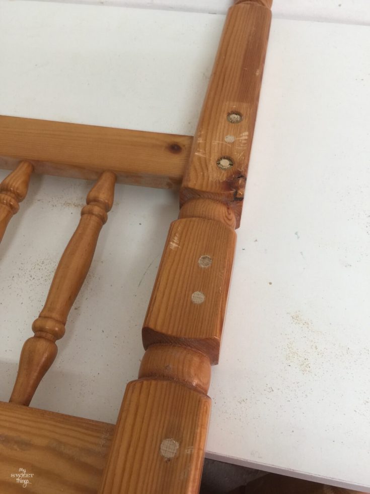 DIY Bench For Kids Using Footboards • My Sweet Things