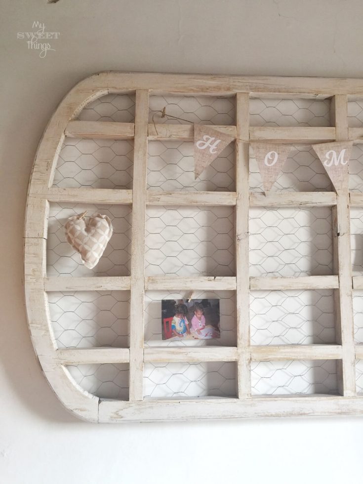 Upcycled Table Into Wooden Wall Display • My Sweet Things
